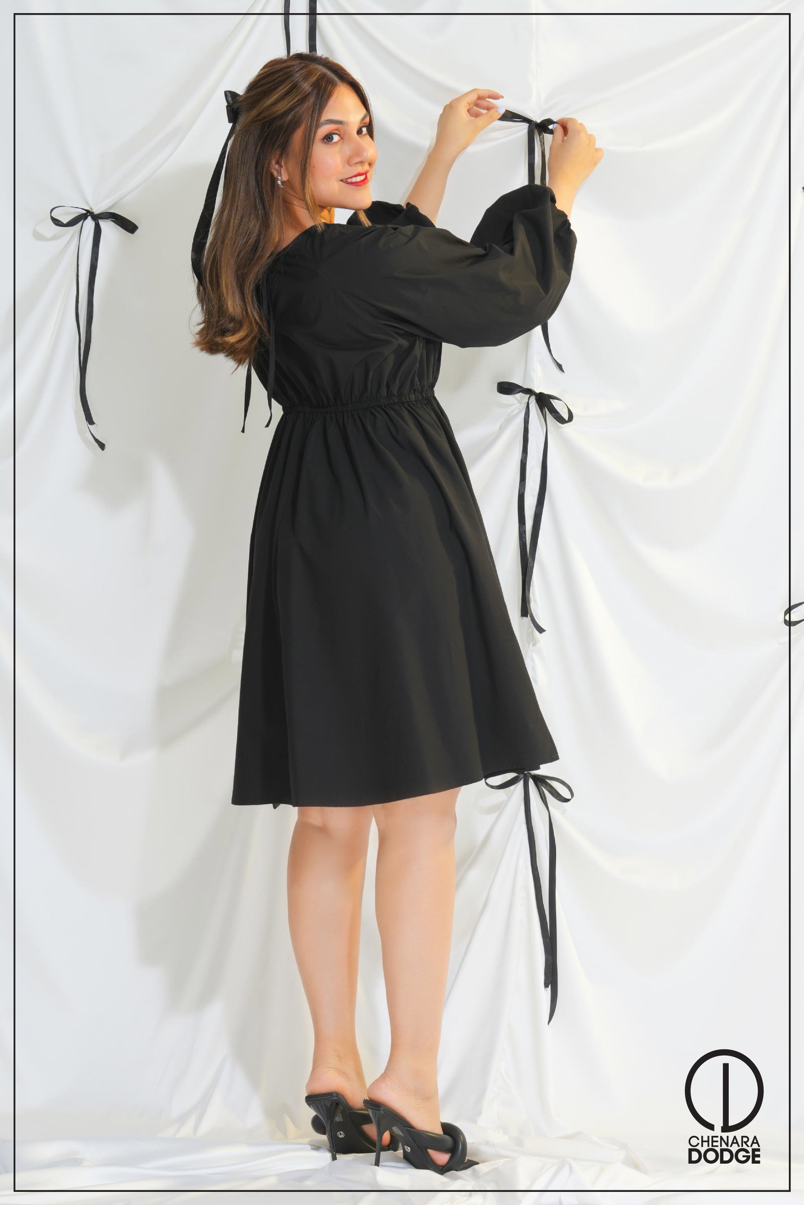 Emma Puff Sleeve Mini Dress